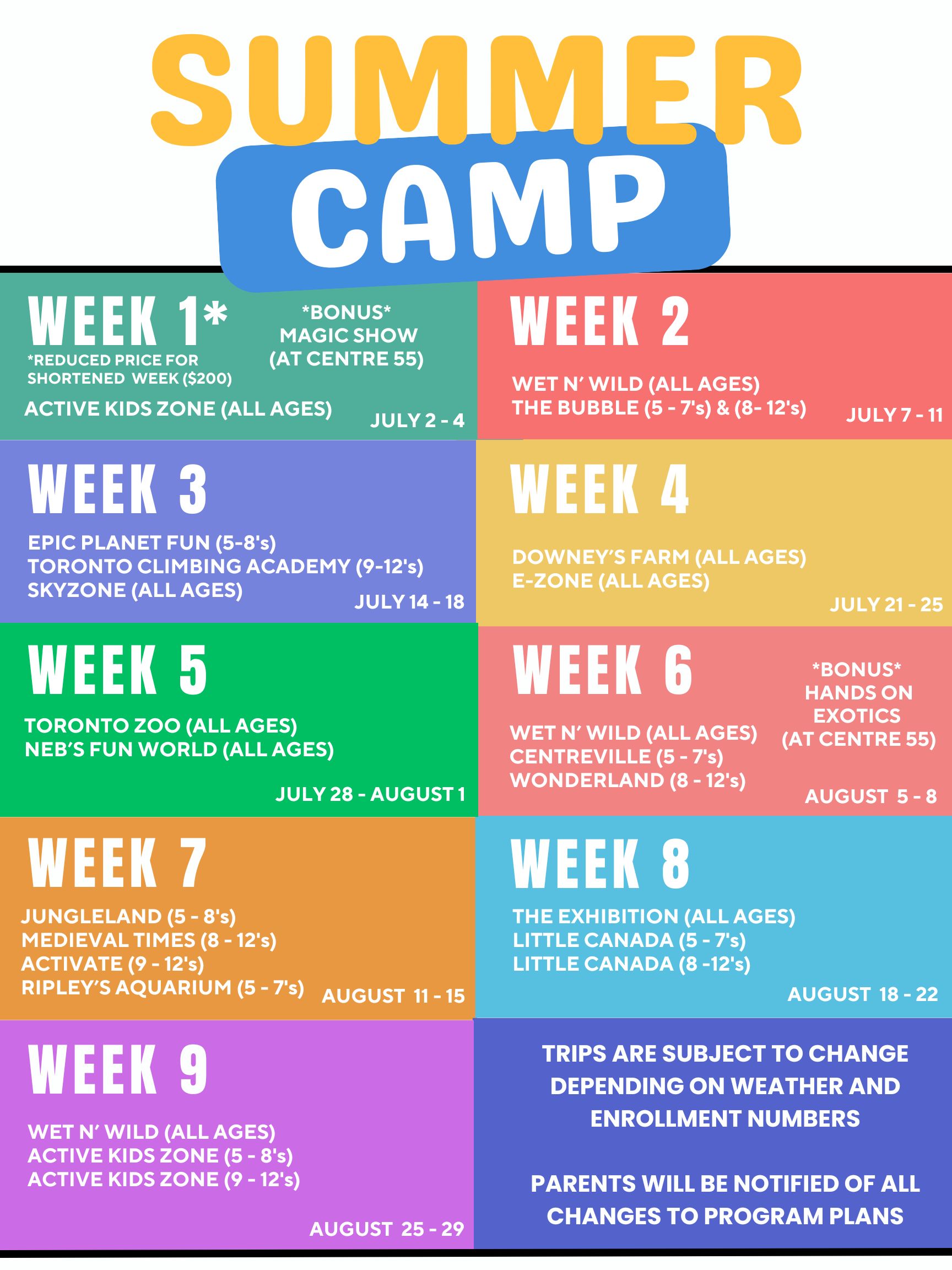 Summer Camp 2025 - Community Centre 55