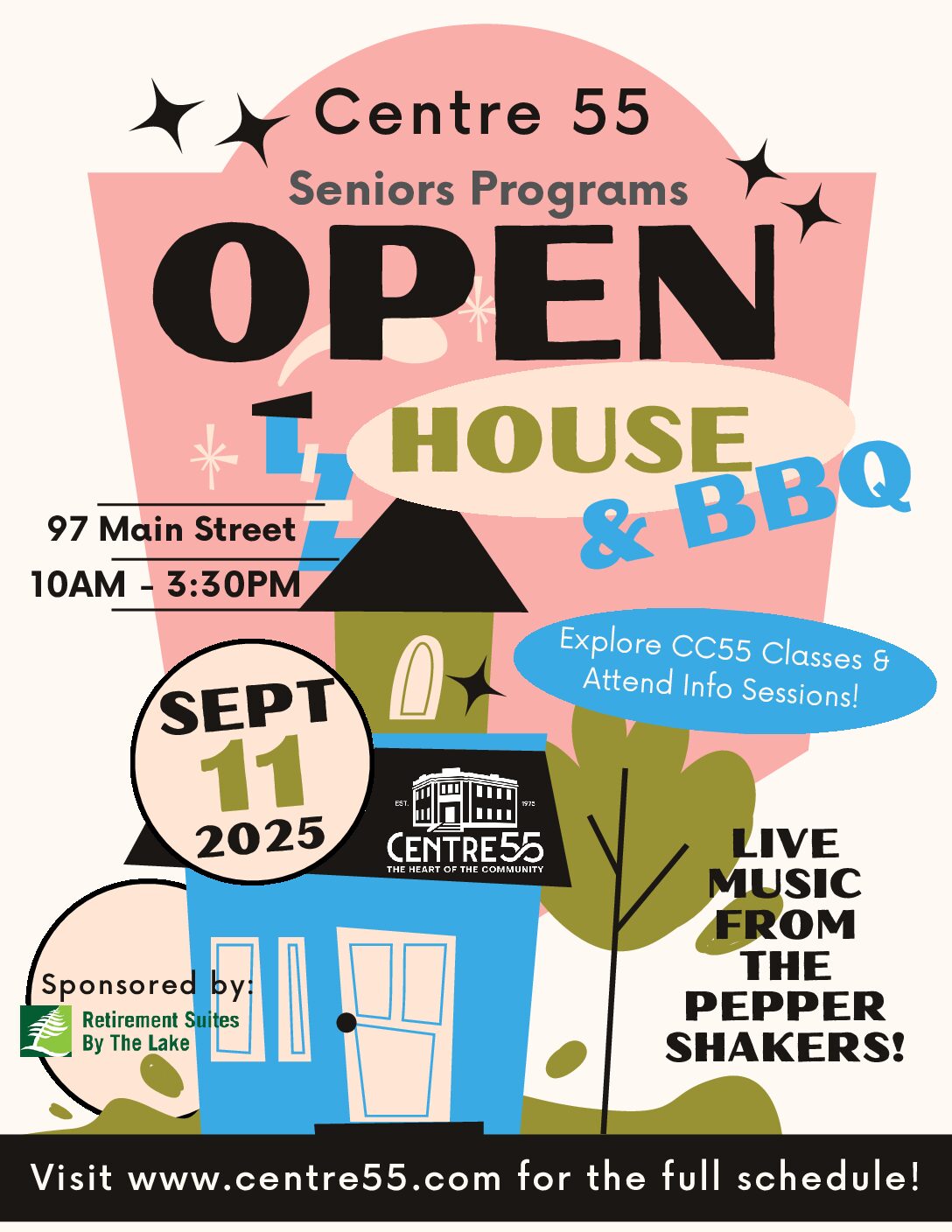 Welcome Back Open House & BBQ - Community Centre 55